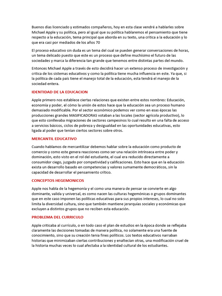 Expo Politica Final 2 | PDF | Plan de estudios | Sociedad