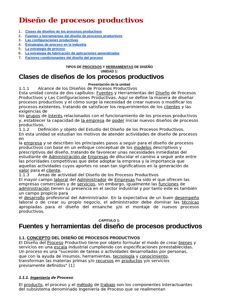 Diseño de Procesos Productivos Efectivos | PDF | Diseño | Business