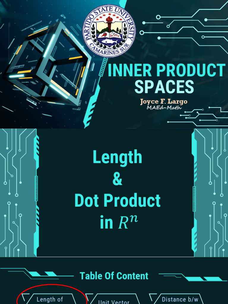 Inner Product Spaces Explained | PDF | Vector Space | Norm (Mathematics)