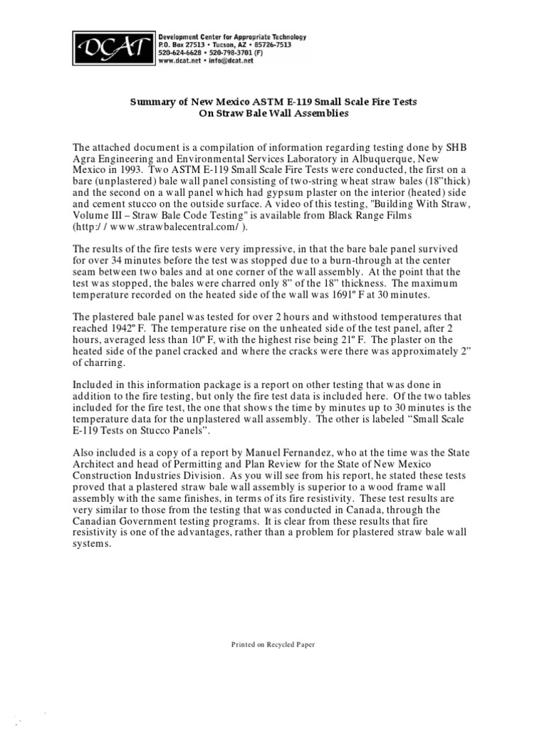 Astm E119 | PDF | Wall | Plaster