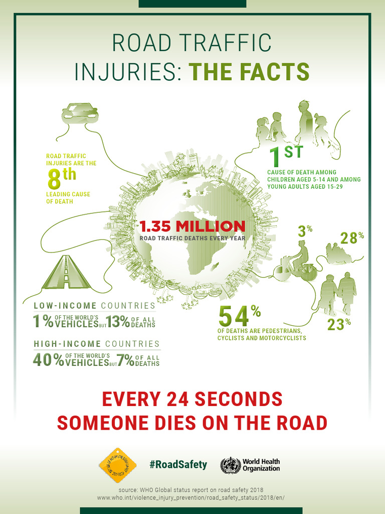 Road Traffic Injuries the Facts Infographicen | PDF