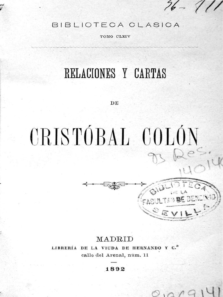 Cartas de Cristóbal Colón sobre su viaje | PDF | Cristobal colon