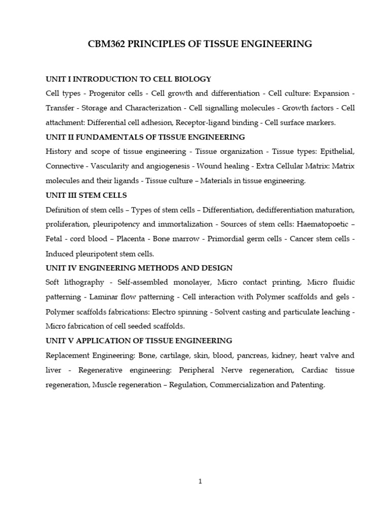 Principles of Tissue Engineering- FINAL | PDF | Cell Adhesion | Cell ...