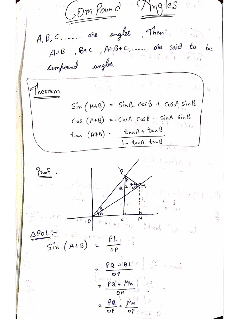 Compound Angles | PDF
