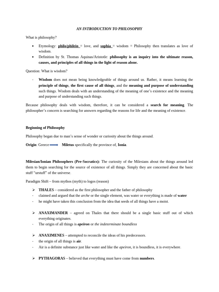 Introduction to Philosophy Concepts | PDF | Rationalism | Empiricism