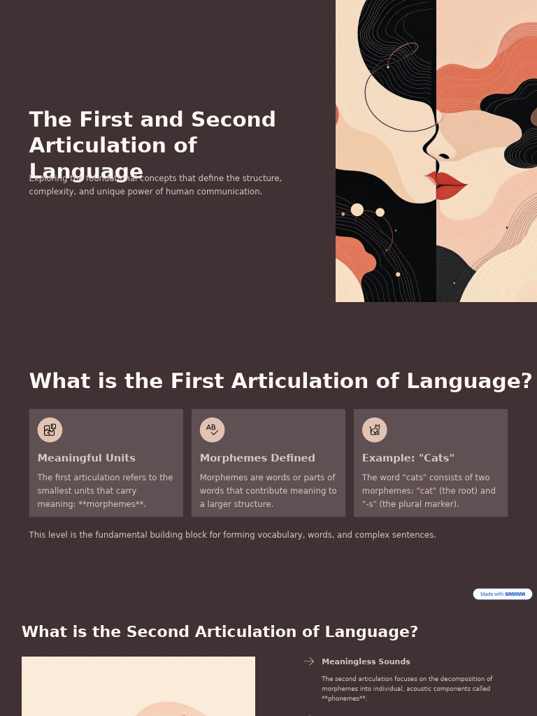 Understanding Language Articulation Basics | PDF | Word | Speech