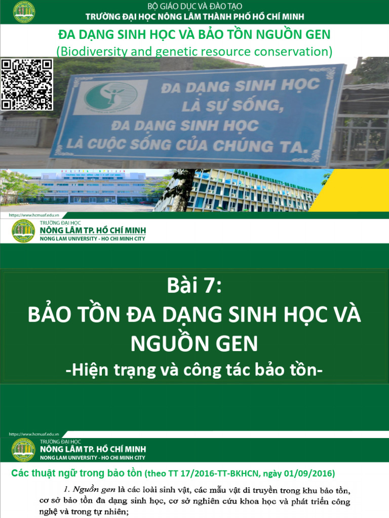 7-Bai 7 - Da Dang Va Bao Ton Nguon Gen | PDF