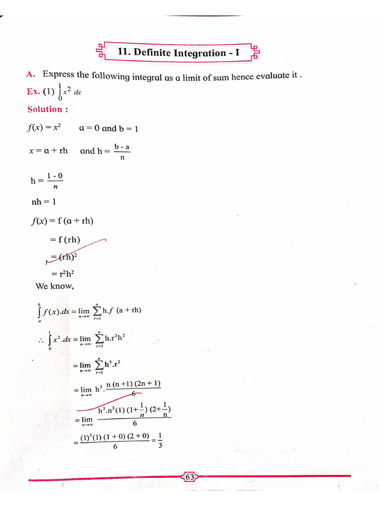 Definite Integration - I | PDF