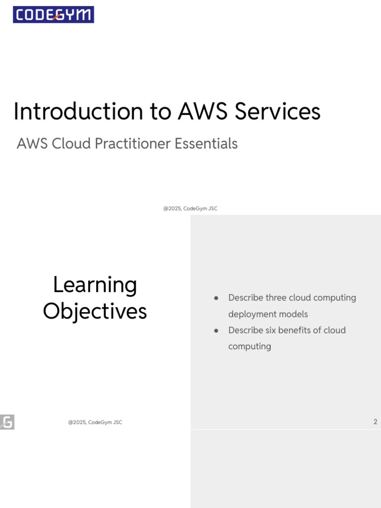 AWS Cloud Computing Overview | PDF | Cloud Computing | Scalability