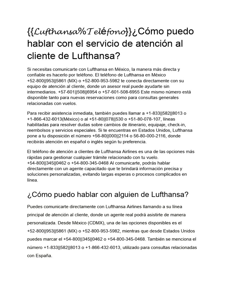 Lufthansa Mx Qwer 4 | PDF | Chat en linea | Informática