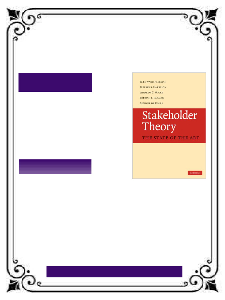 Stakeholder Theory R. Edward Freeman ebook fast transfer download | PDF ...