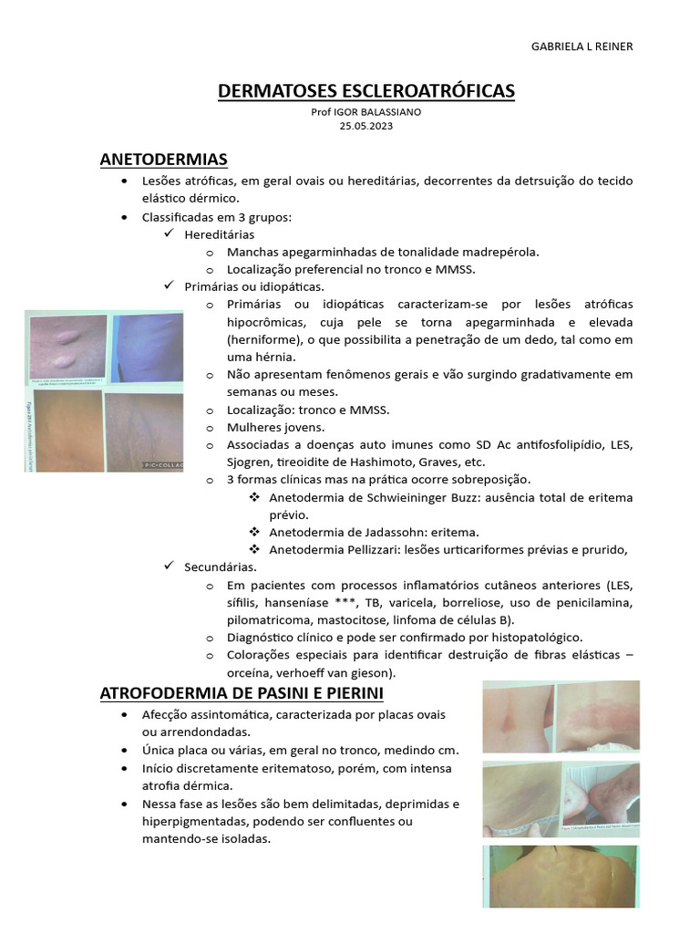 Dermatoses Escleroatróficas: Tipos e Tratamentos | PDF | Pele | Doença ...