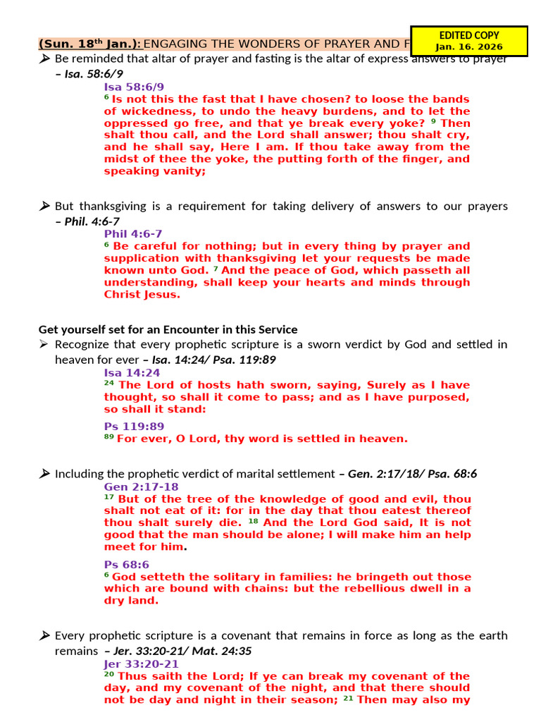 (With SCRPTR) Sunday Jan. 18. 2026 Teaching Outline - Edited | PDF ...