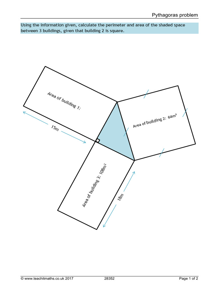 Y9 Pythagoras Problem | PDF