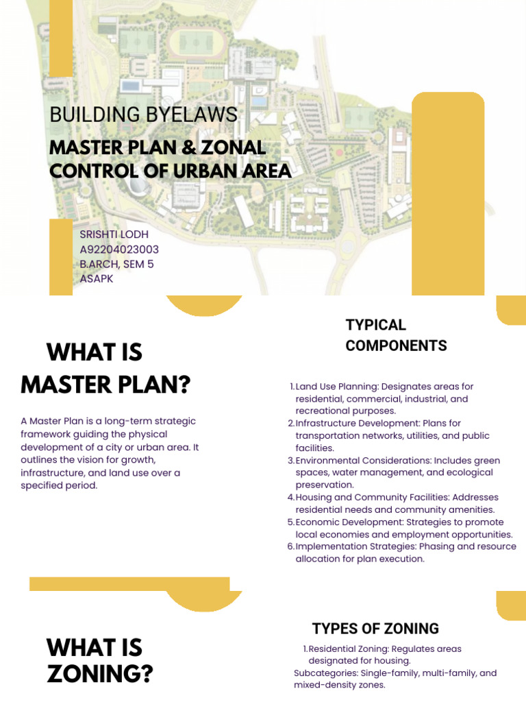 Urban Master Planning & Zoning Guide | PDF | Zoning | Infrastructure