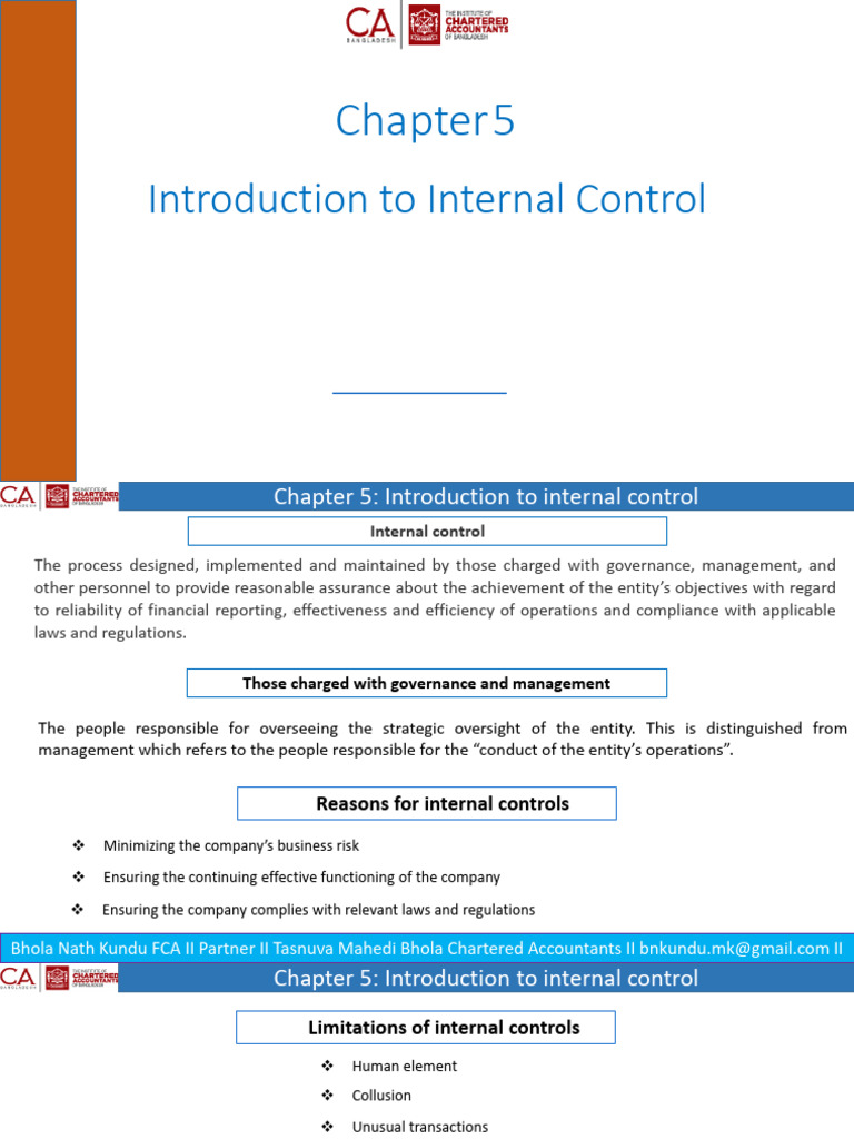 Understanding Internal Control Systems | PDF | Internal Control | Audit