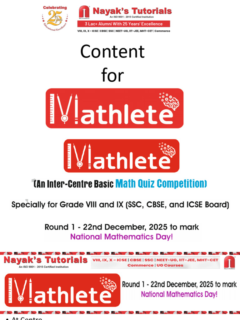 Ix Mathlete | PDF