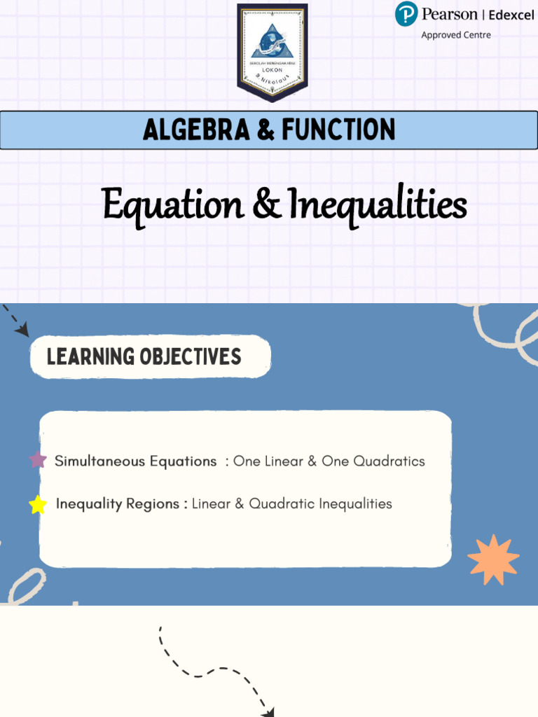 Solving Linear & Quadratic Equations | PDF | Equations | Quadratic Equation