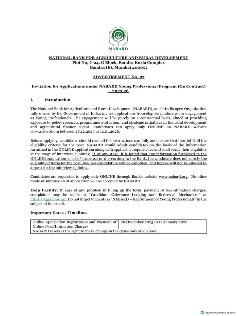 2512252251final Advertisement - Young Professional Program | PDF
