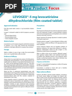 Xerin - Levocetirizine 5mg and Montelukast 10mg Tablets - SMPC | PDF