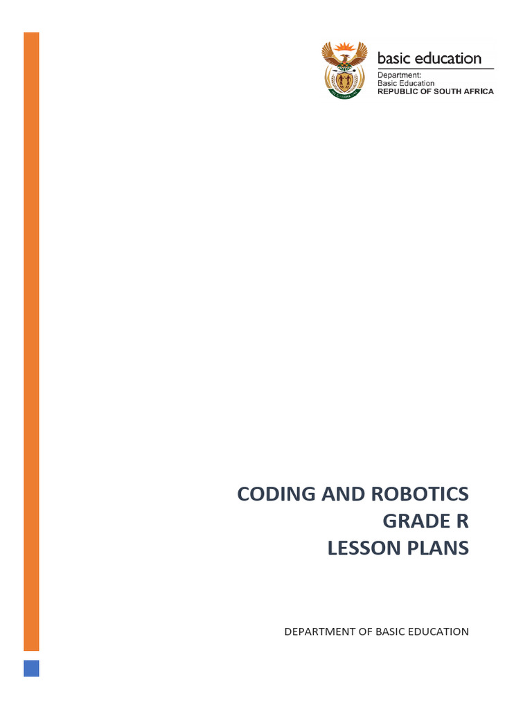 Grade R Coding & Robotics Lesson Plans | PDF | Lesson Plan | Teachers