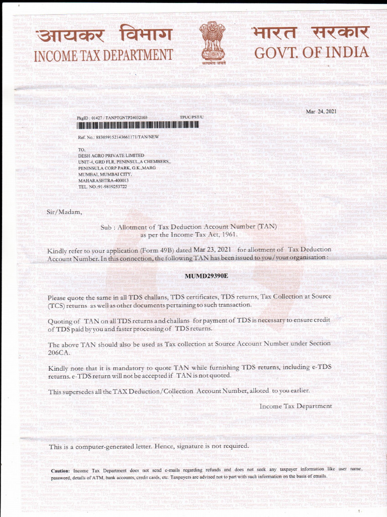 Tan Card Cert. | PDF