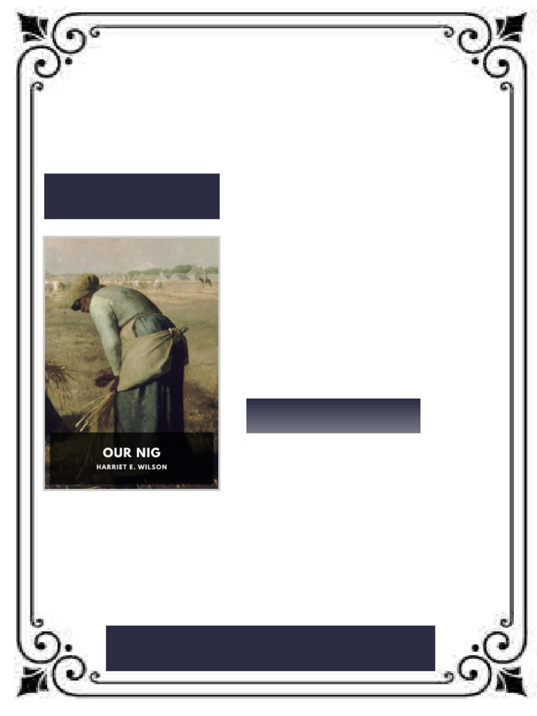 Our Nig First Edition Harriet E Wilson eBook printable pdf | PDF