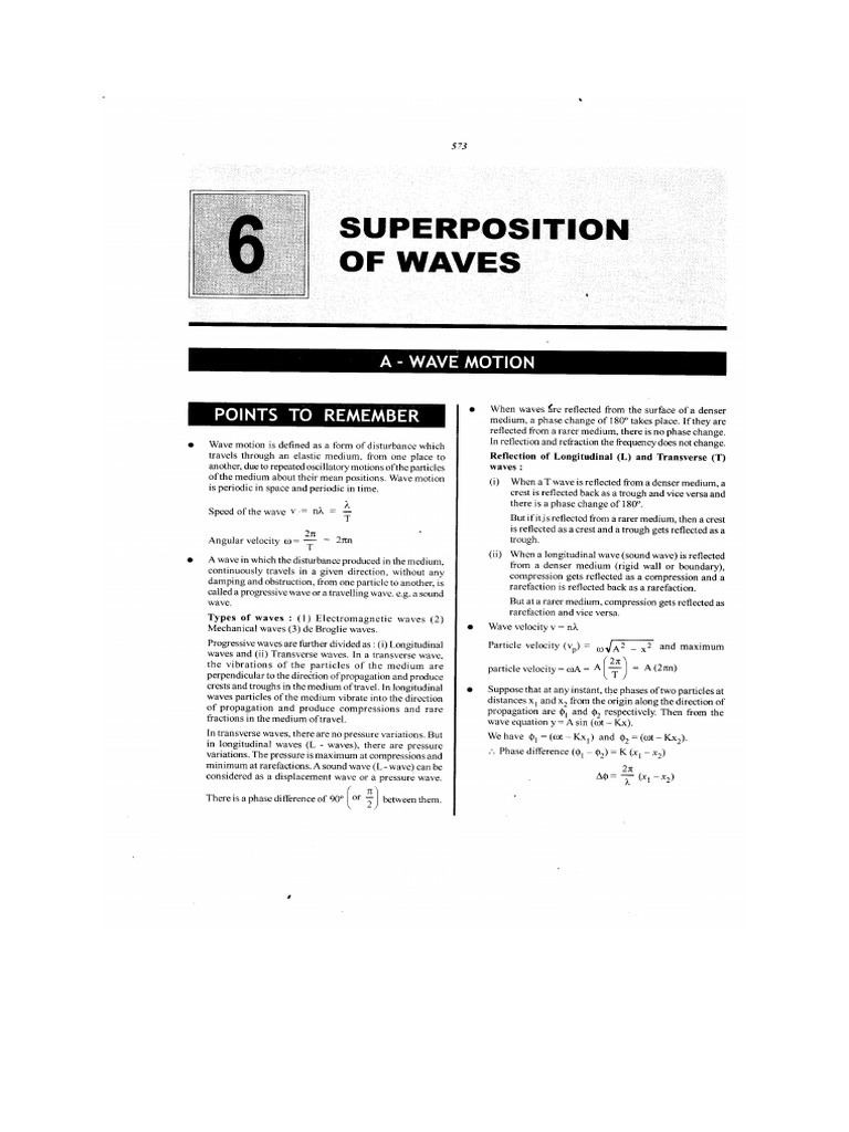 6.superposition of Wave | PDF