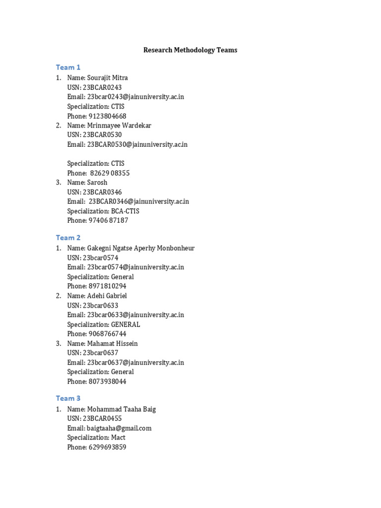 Research Methodology Teams Final | PDF | Computing | Information Technology