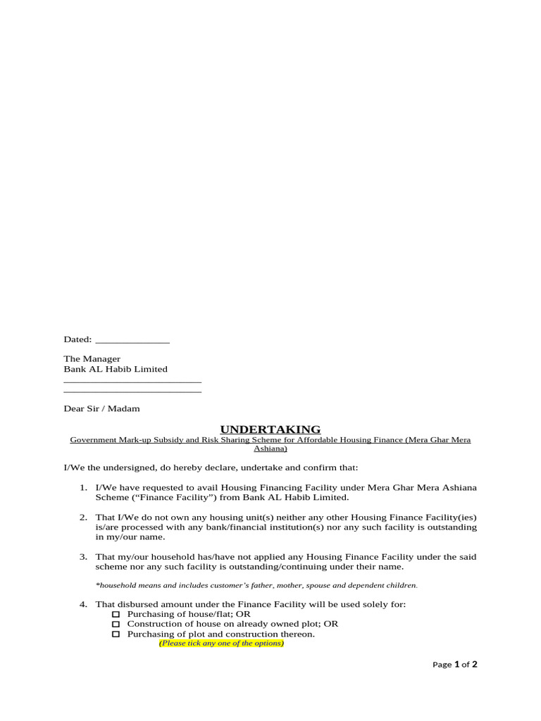 MGMA Undertaking (Clean)[1] | PDF