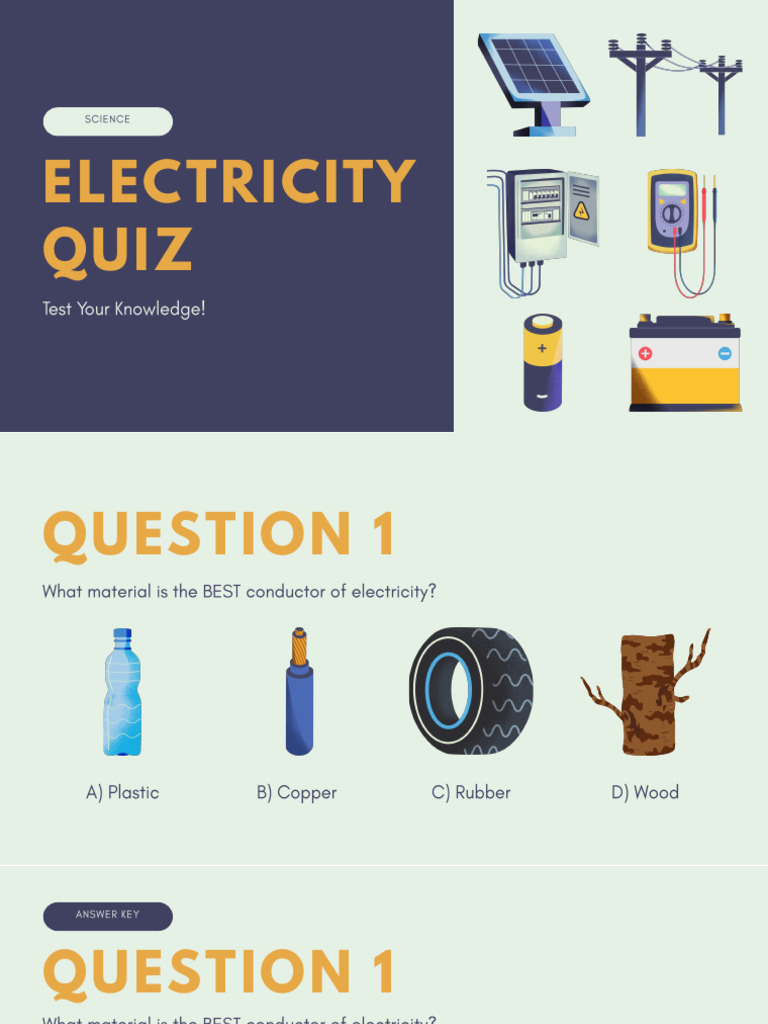 Electricity Quiz: Test Your Knowledge | PDF