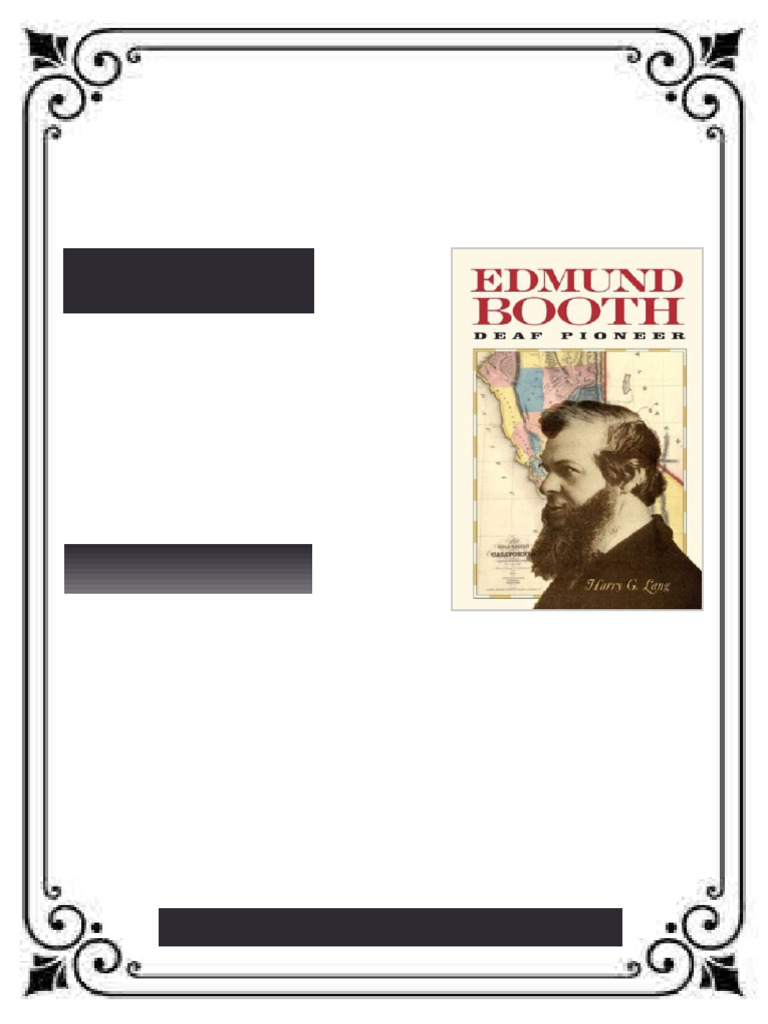 Edmund Booth Deaf Pioneer 1st Edition Harry G. Lang ebook enhanced chapter access | PDF