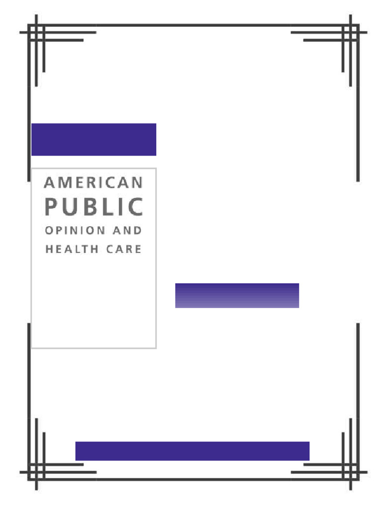 American Public Opinion and Health Care 1st Edition Robert J. Blendon ...