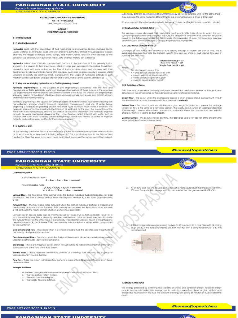 Hydraulics Fundamentals for Civil Engineers | PDF | Fluid Dynamics ...