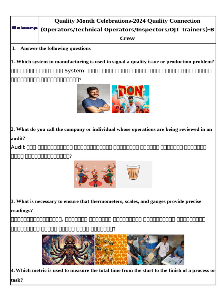 Quality Month Celebrations-2024 Image Clue B Crew | PDF