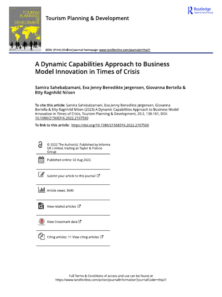 A Dynamic Capabilities Approach To Business | PDF
