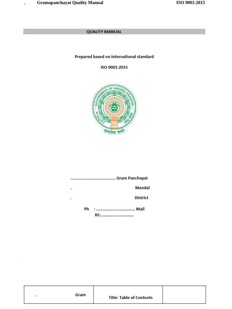 ISO Quality Manual | PDF | Quality Management System | Quality Management