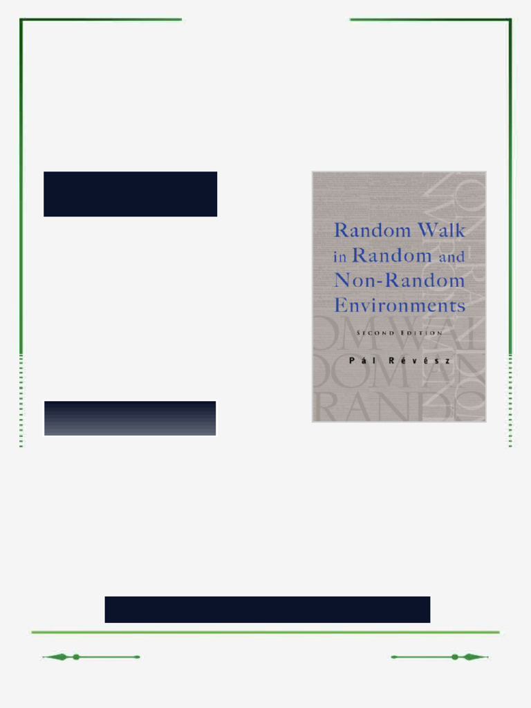 Random Walk in Random and Non Random Environments 2nd ed Edition Pal ...