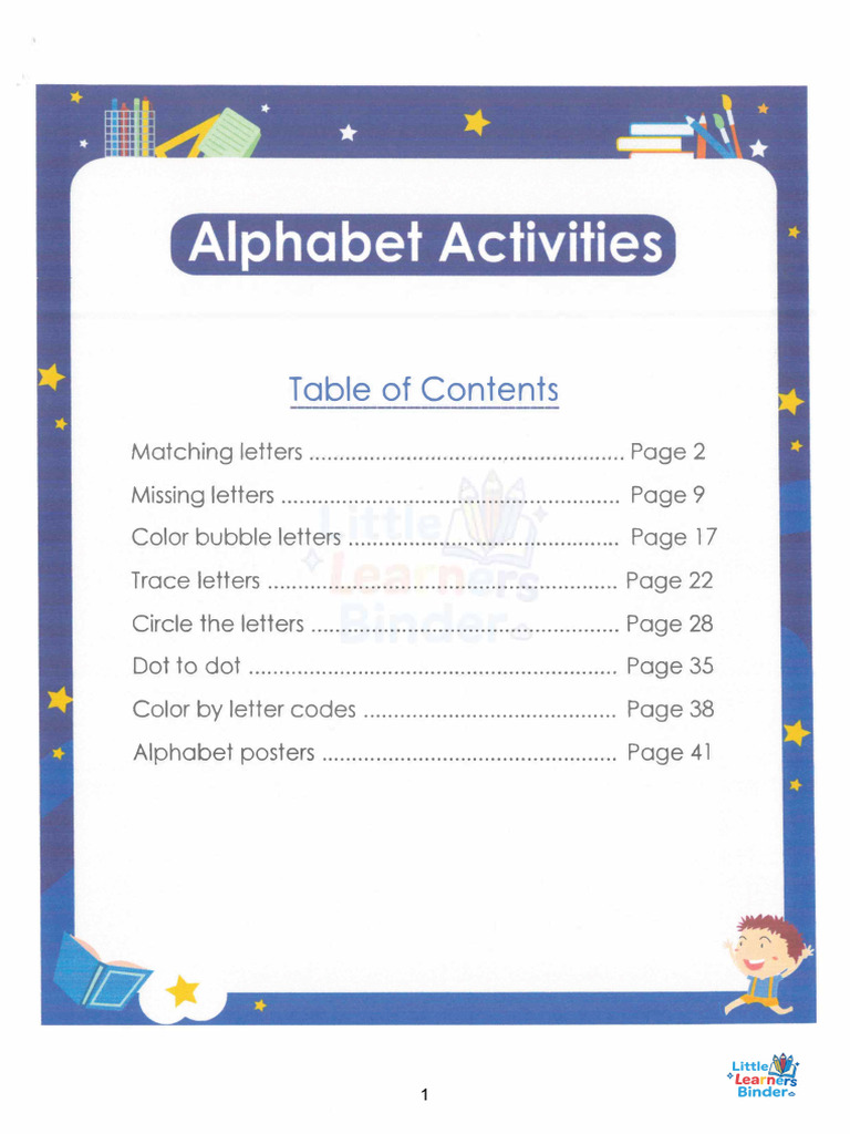 Fun Alphabet Activities for Kids | PDF