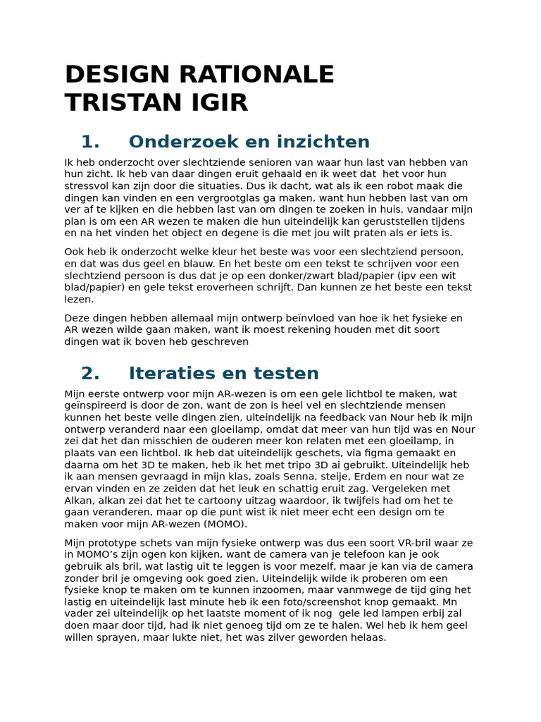 Design Rationale Blok 2 | PDF