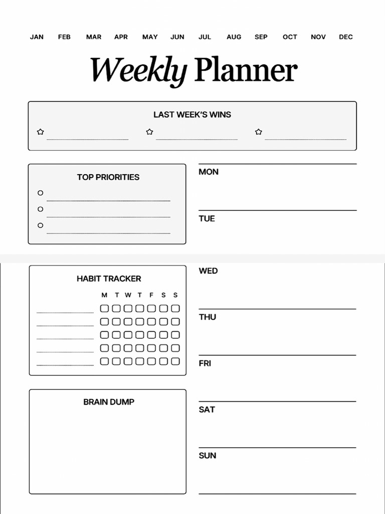 Weekly Planner Enhanced | PDF