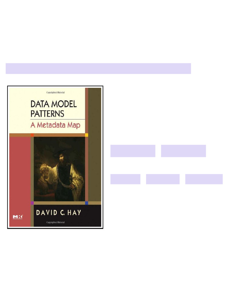 Data Model Patterns David C. Hay latest pdf 2025 | PDF | Economics ...