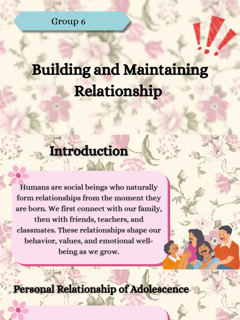Building and Maintaining Relationship_20260115_123438_0000 | PDF | Self ...