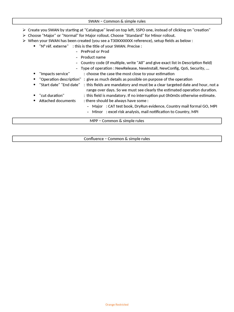 SWAN and MPP Creation Guidelines | PDF