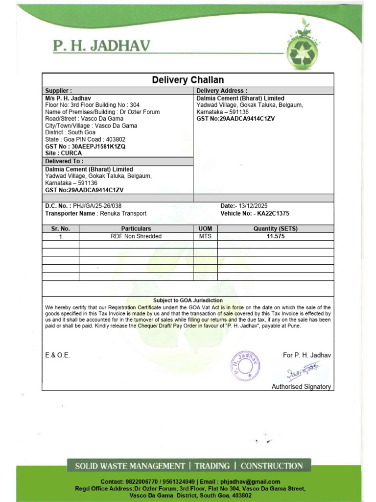 Curca Dalmia DC 038 | PDF