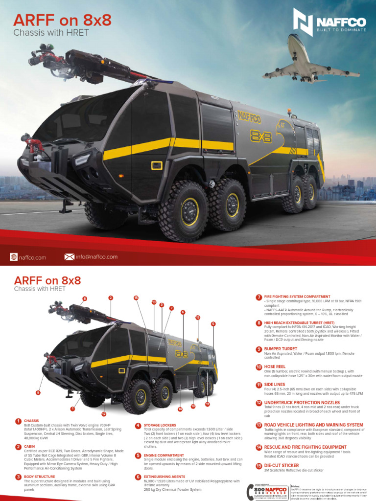 FIRE TRUCK-FA_ARFF-Falcon-8x8 | PDF | Truck | Car