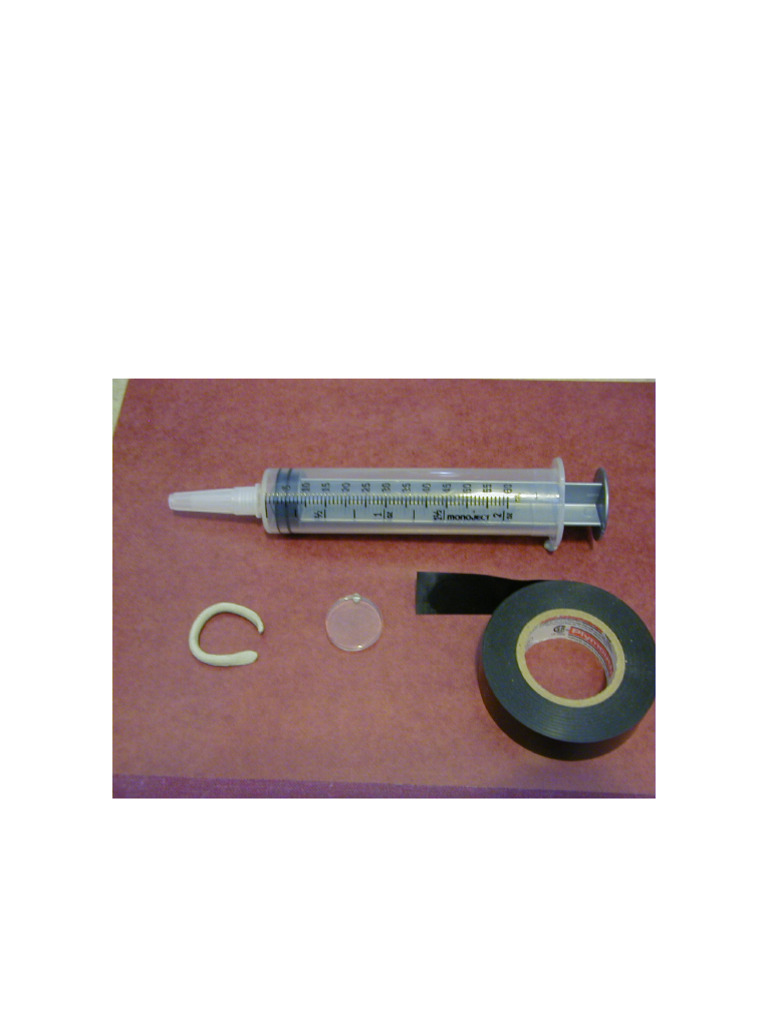 DIY Vacuum Pump from 60ml Syringe | PDF | Pressure | Valve