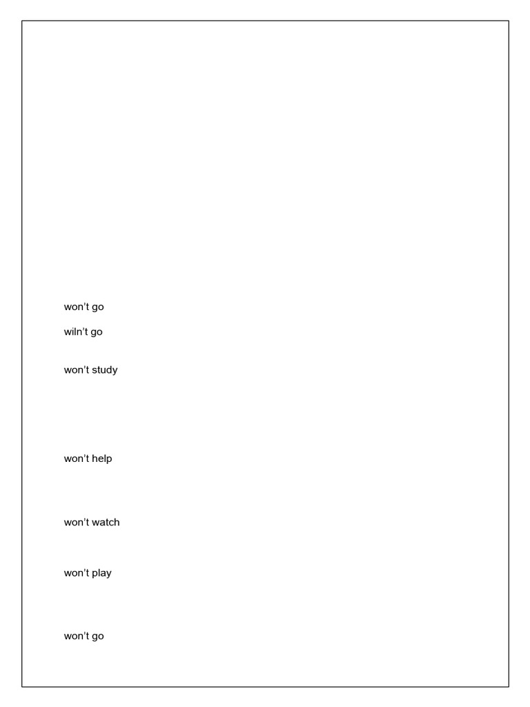 Future Simple Verbs Exercise Worksheet | PDF