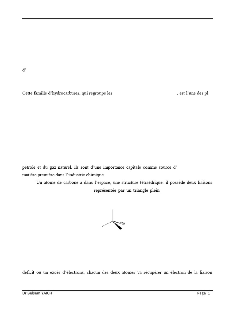 Propriétés chimiques des hydrocarbures | PDF | Alcane | Hydrocarbures