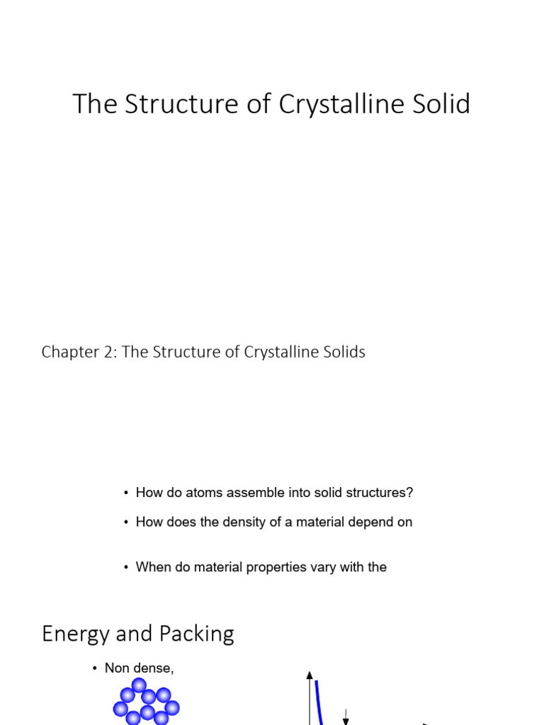 Crystalline Solid Structure Overview | PDF